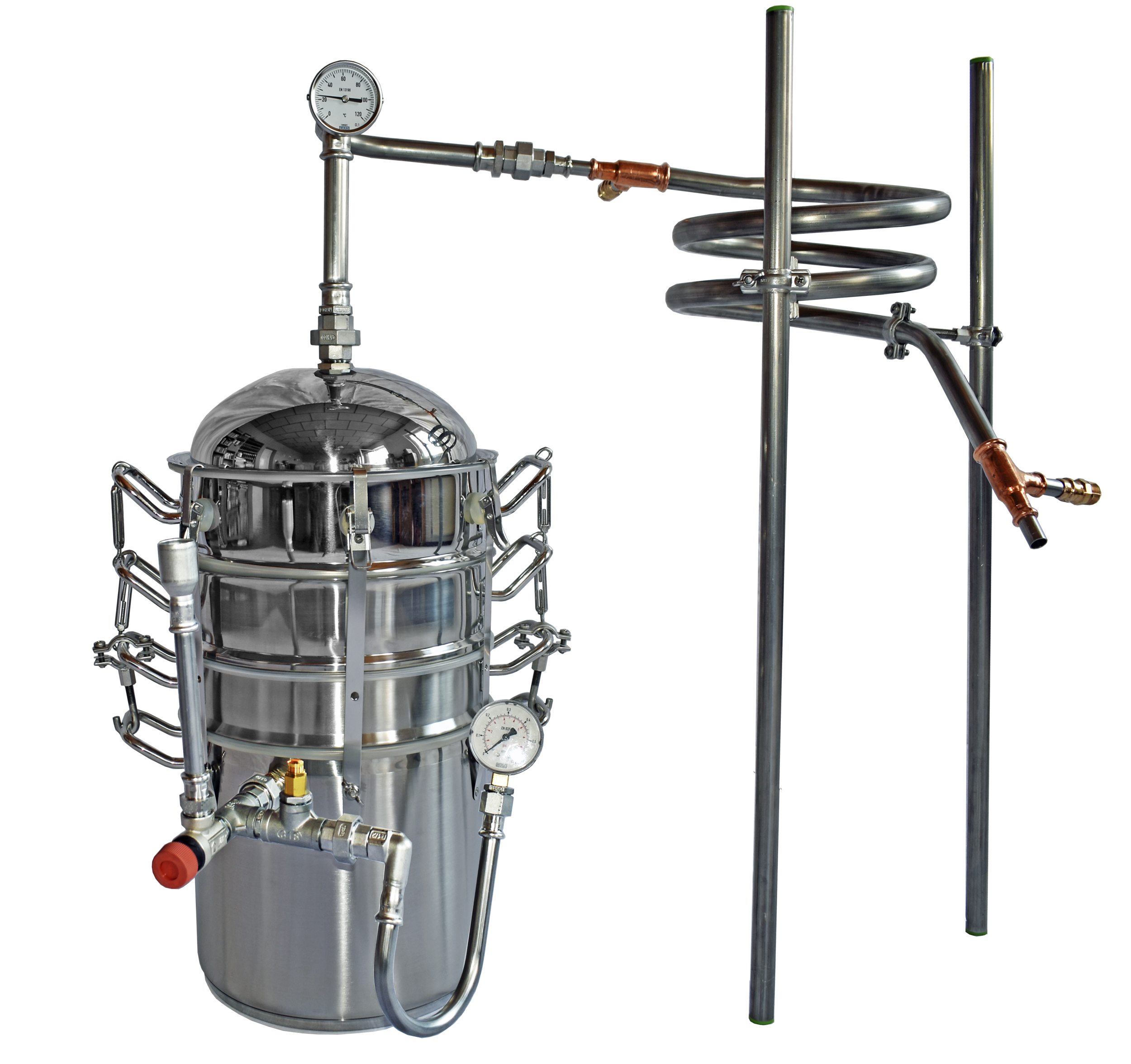 Große Destillen mit Hochleistungskühlung